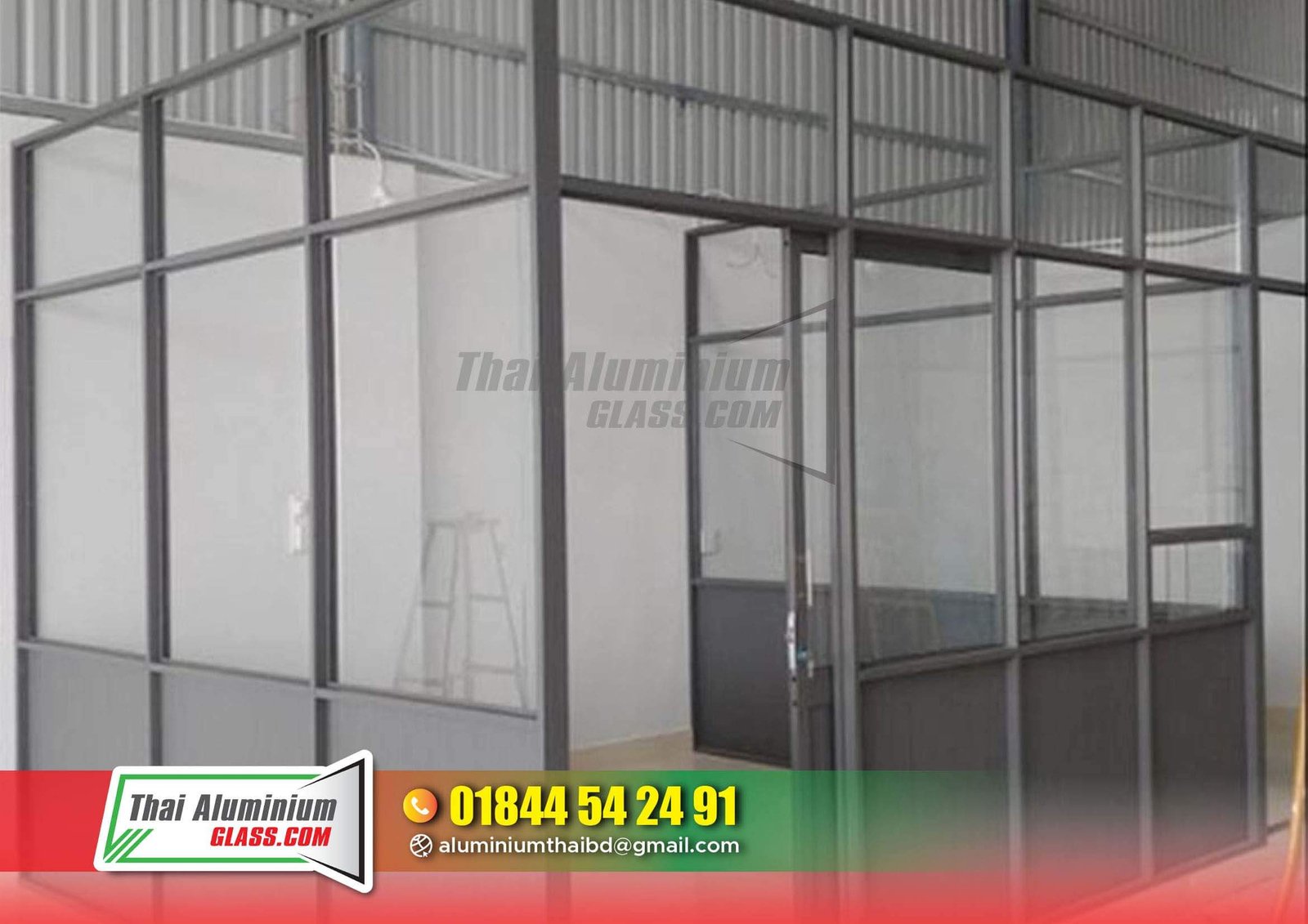 Frameless Glass Partition