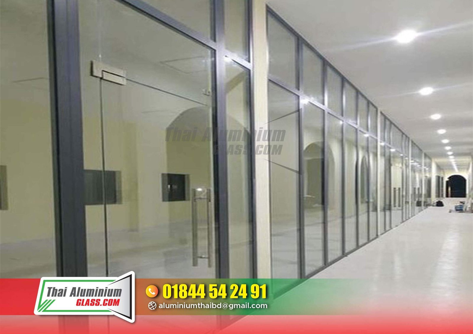 Frameless Glass Partition