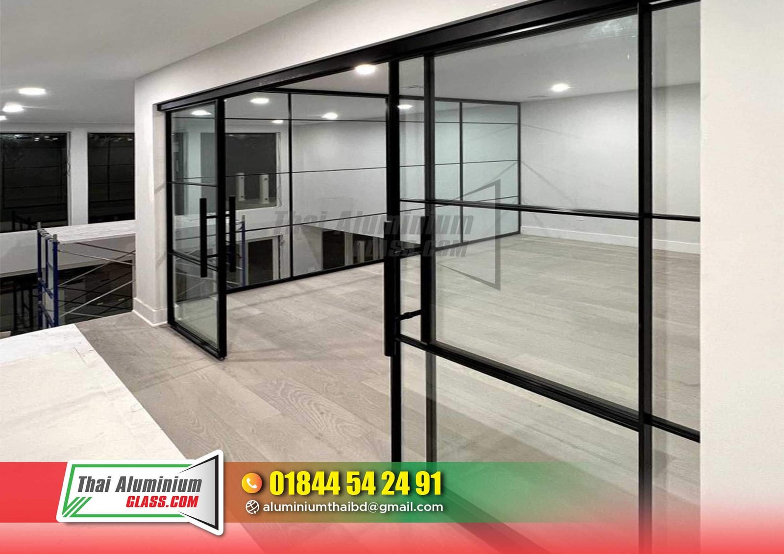 Sliding Glass Partition