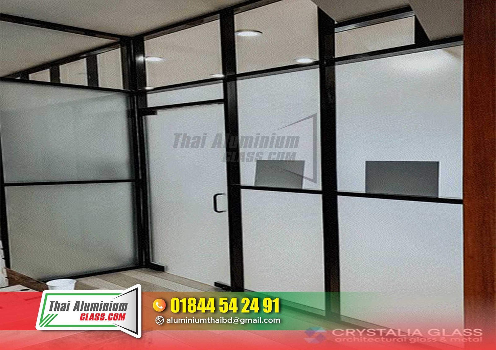 Full-Height Glass Partition