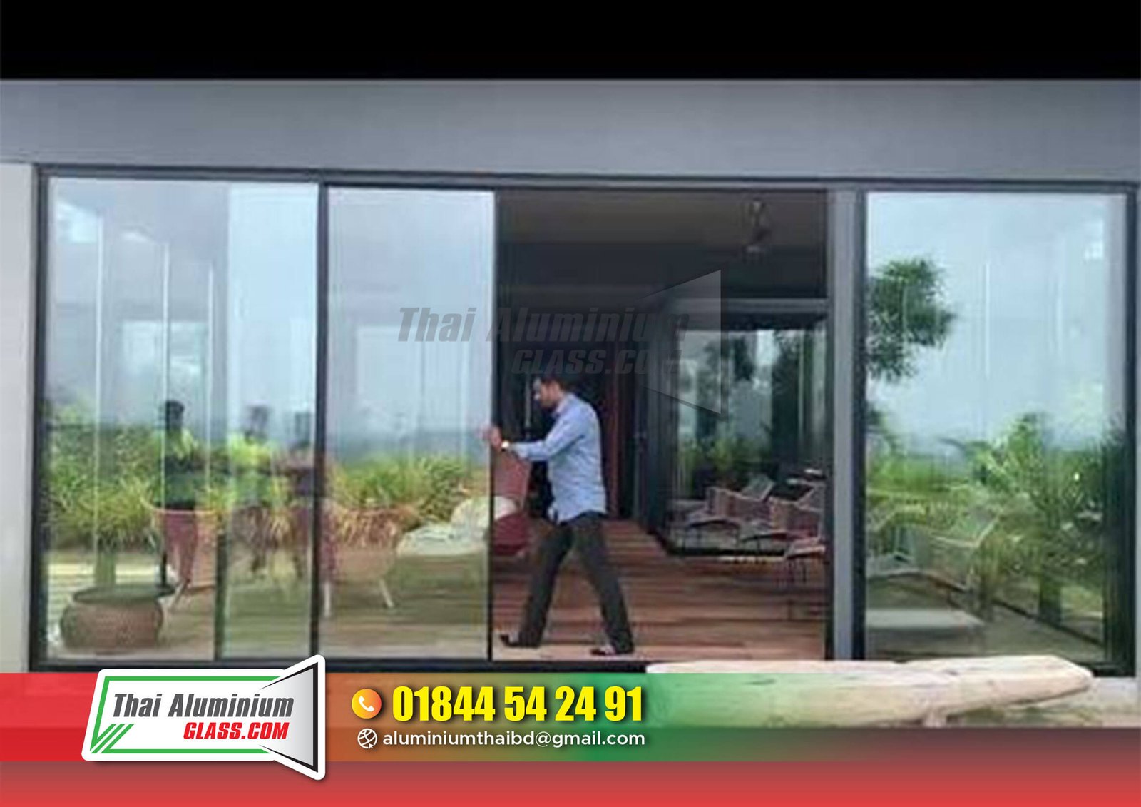 Thai Aluminium with Glass Sliding Door